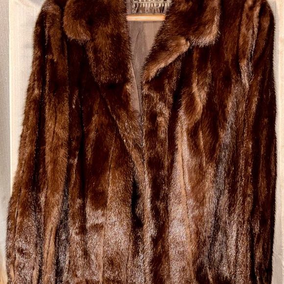 Evans Furs | Jackets & Coats | Luxurious Brown Mink Fur Coat | Poshmark
